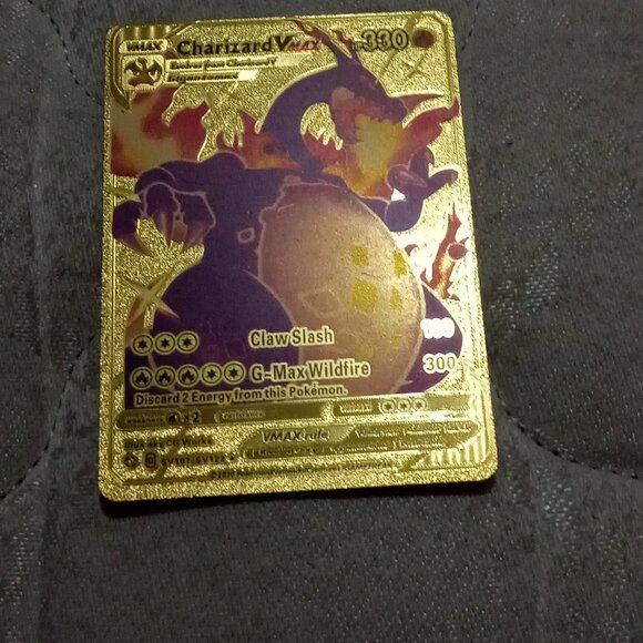 Pokemon | Art | Golden Charizard Vmax | Poshmark